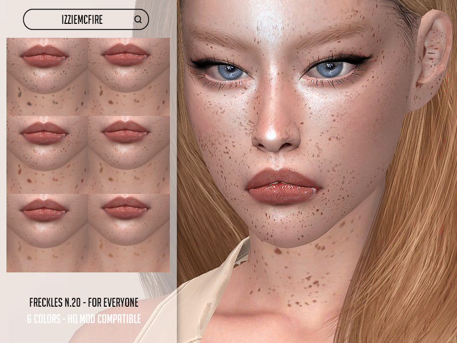 IMF Freckles N.20 by IzzieMcFire at TSR » Sims 4 Updates