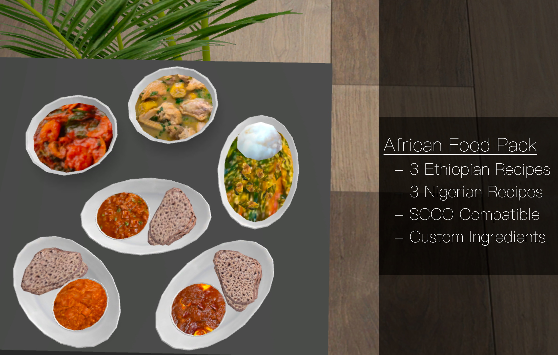 African Food Recipe Pack *With Cookbook!* by QMBiBi at Mod The Sims 4 ...