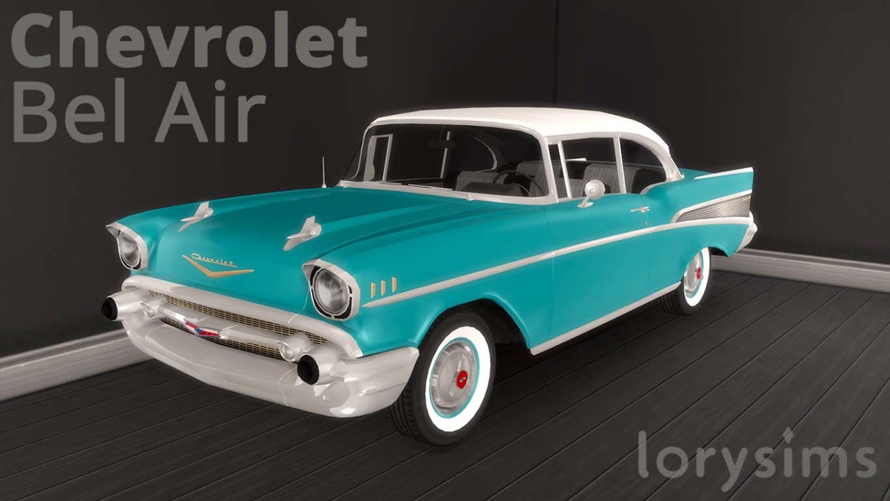 1957 Chevrolet Bel Air at LorySims » Sims 4 Updates
