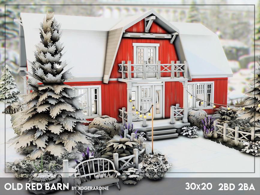 Old Red Barn by xogerardine at TSR » Sims 4 Updates