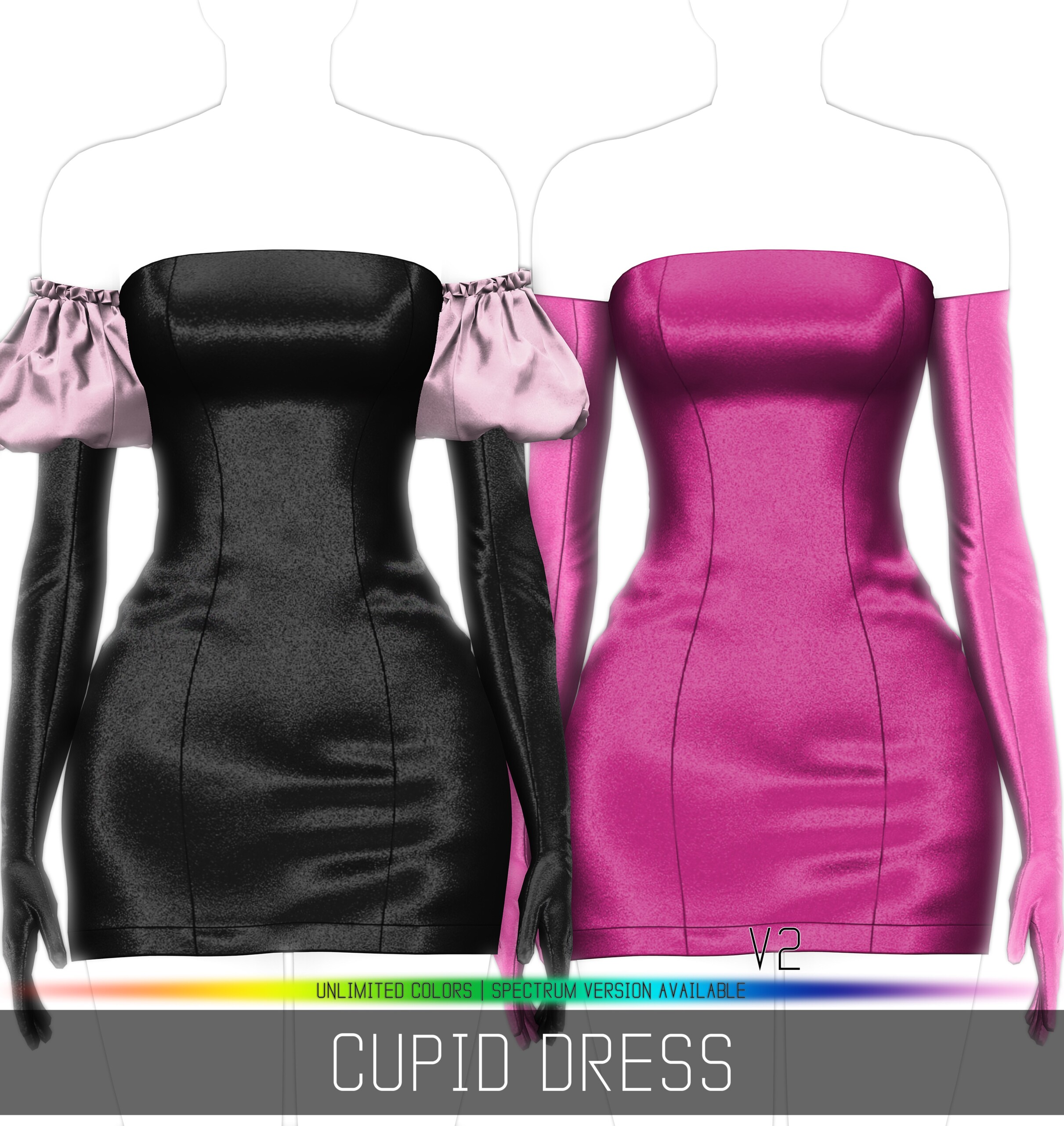 CUPID DRESS at Simpliciaty » Sims 4 Updates