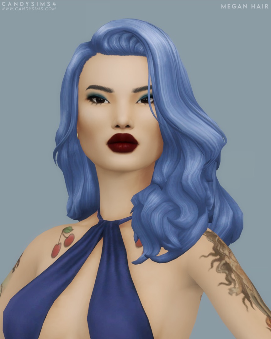 MEGAN HAIR at Candy Sims 4 » Sims 4 Updates
