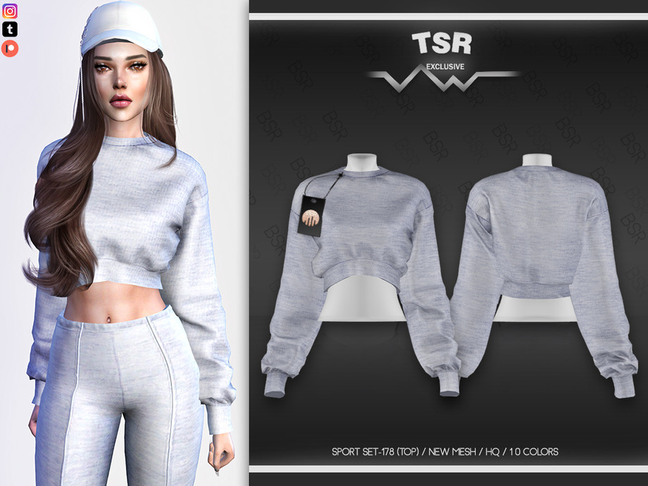 SPORT SET-178 (TOP) by busra-tr at TSR » Sims 4 Updates