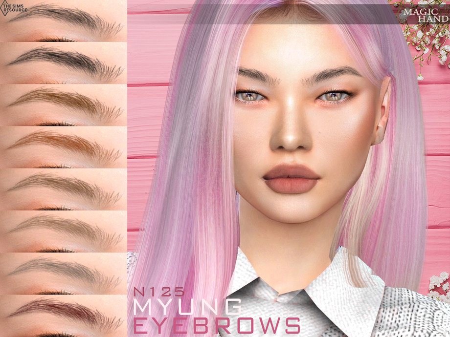 Myung Eyebrows N125 by MagicHand at TSR » Sims 4 Updates
