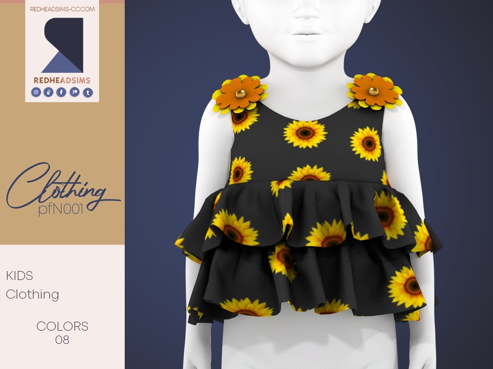 PF CLOTHING N001 at REDHEADSIMS » Sims 4 Updates