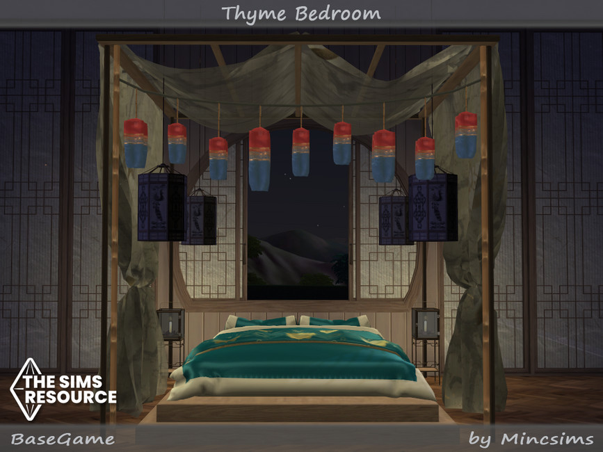 Thyme Bedroom by Mincsims at TSR » Sims 4 Updates