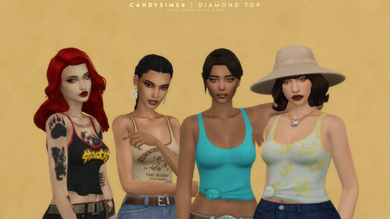 DIAMOND TOP at Candy Sims 4 » Sims 4 Updates