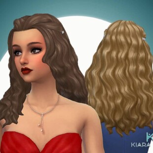Simpliciaty Muse Hair Clayified at KotCatMeow » Sims 4 Updates