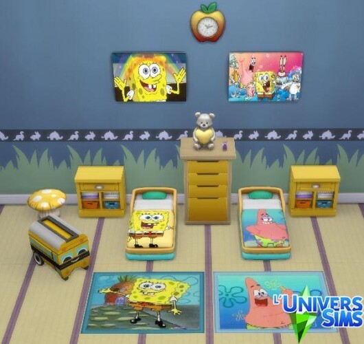 Set Sims 4 Sponge Bob at L’UniverSims » Sims 4 Updates