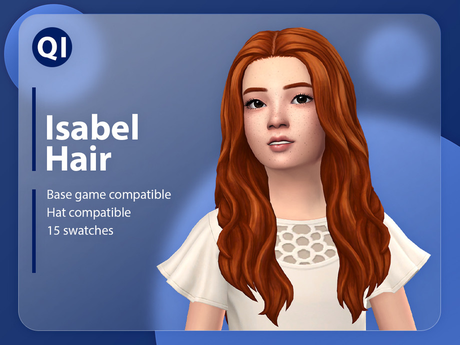 Isabel Hair by qicc at TSR » Sims 4 Updates
